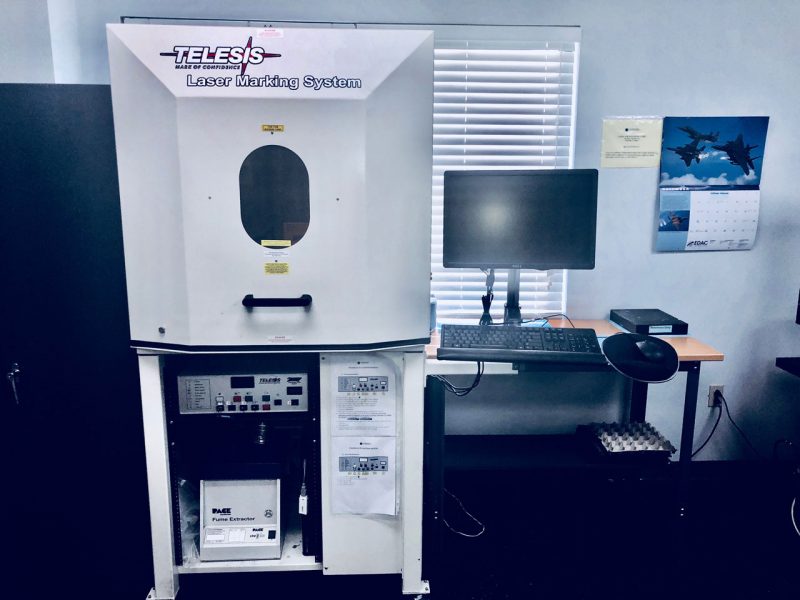 Telesis Laser Marking Machine – Cad Cam Machine Corporation – Plainville CT